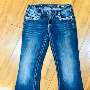 Miss Me | Jeans | Miss Me Denim Sequin Pocket Bling Blue Jeans Boot Cut ...